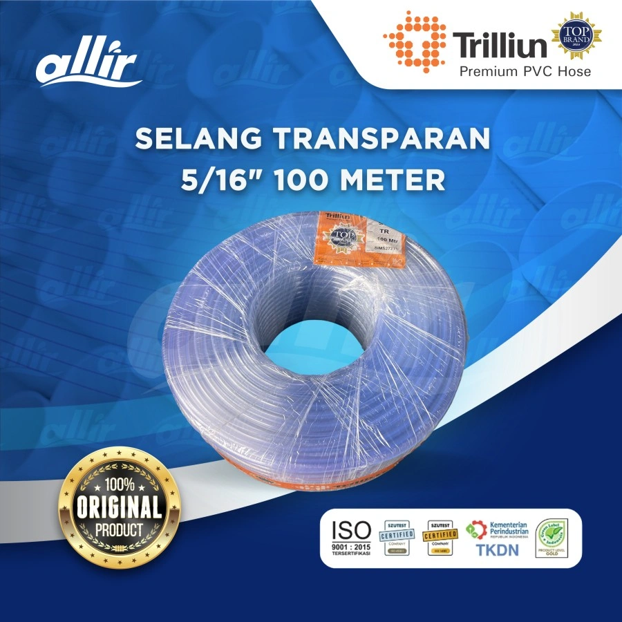 Selang Trilliun Transparan 5/16″ 100 Meter – Jernih, Fleksibel, dan ...