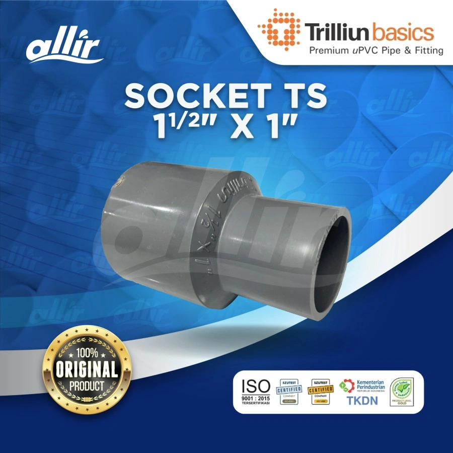 Fitting Trilliun Basic Socket TS 1 1/2″ x 1″, Aman untuk Pipa Air ...
